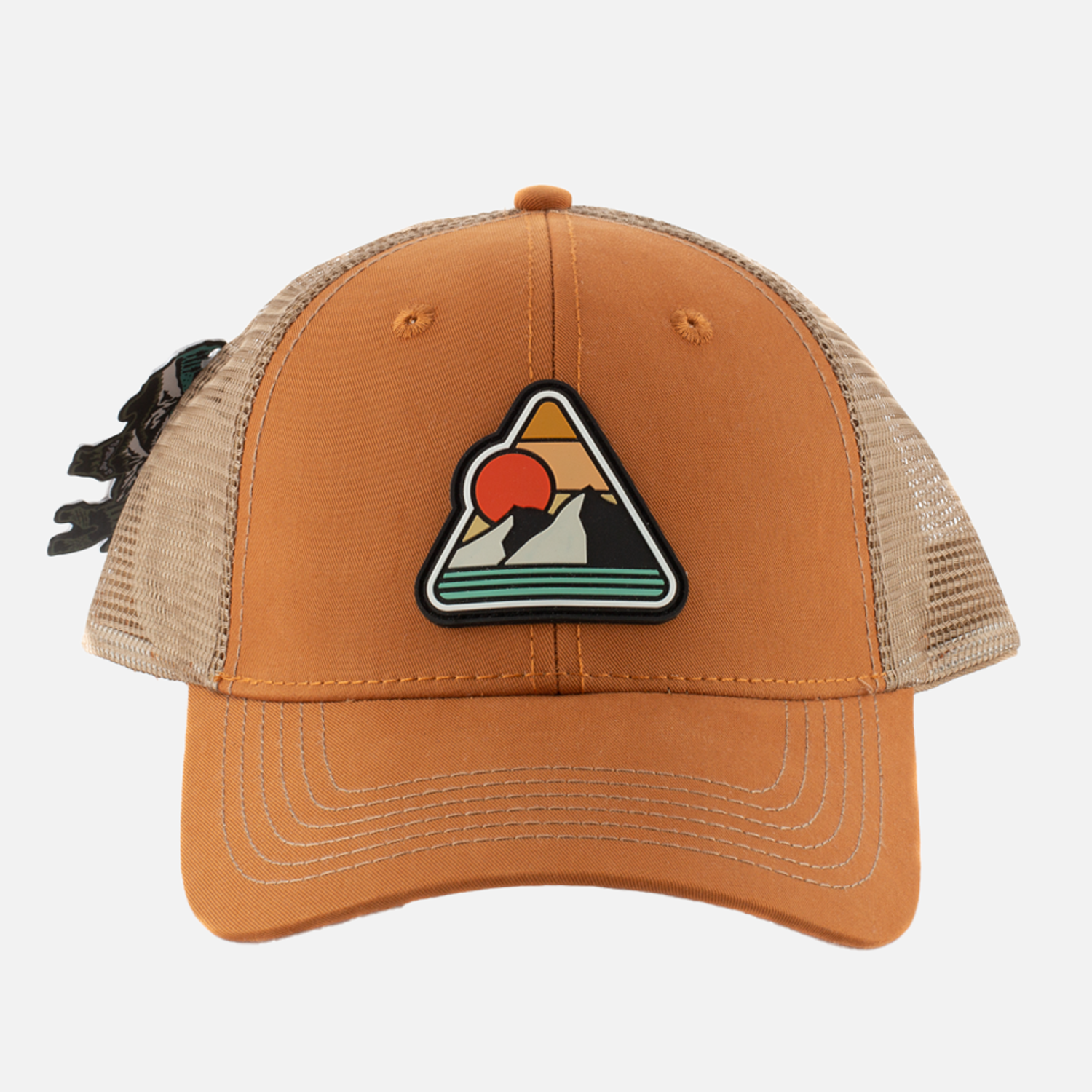 Vintage Orange Mountain Panel Mesh Hat | Simply Moab