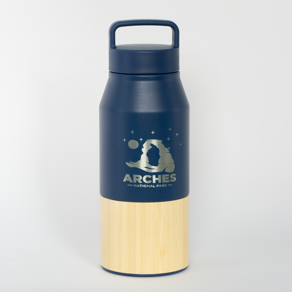 Arches Navy Traveler Water Bottle | Simply Moab