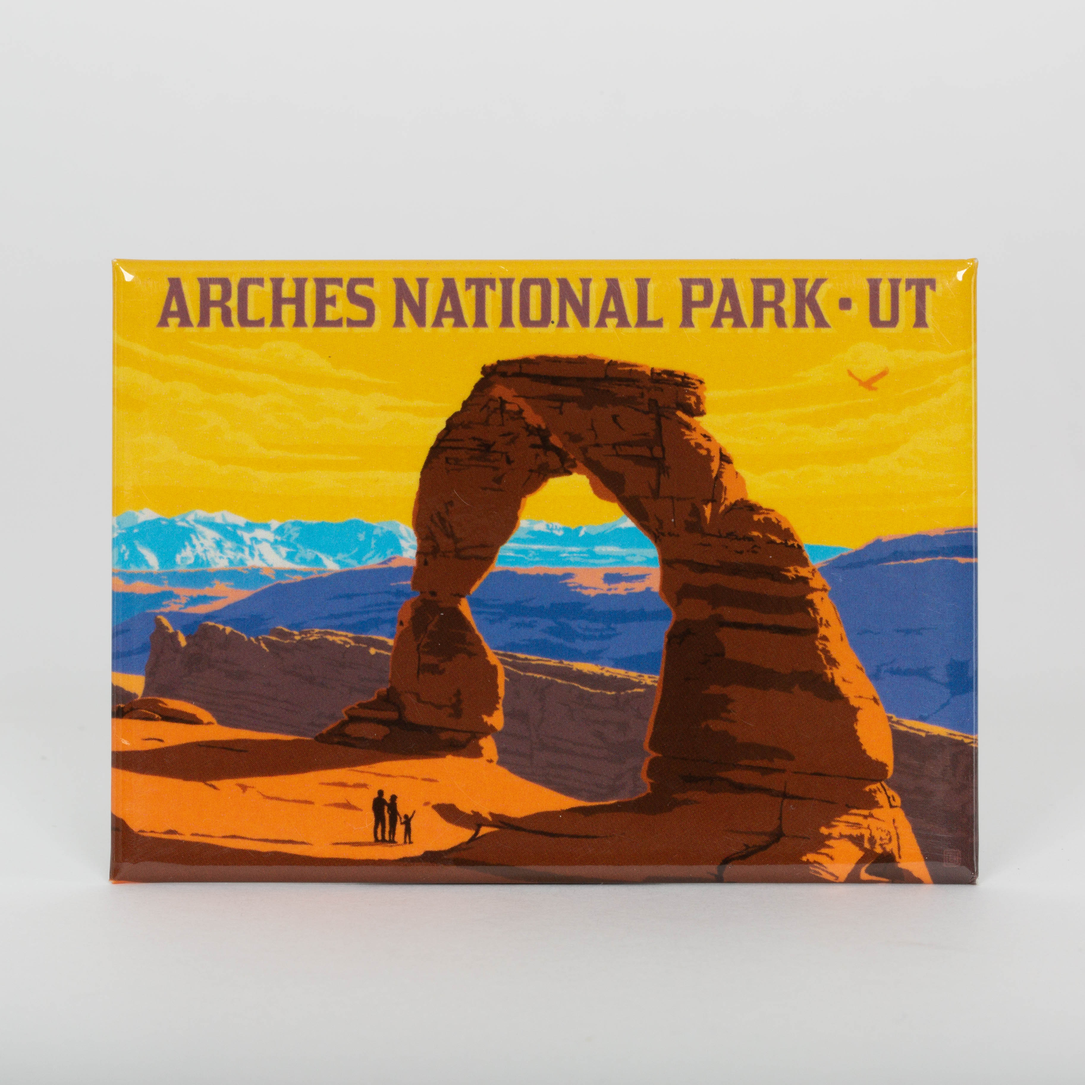 Arches National Park Sunset Horizontal Magnet | Simply Moab