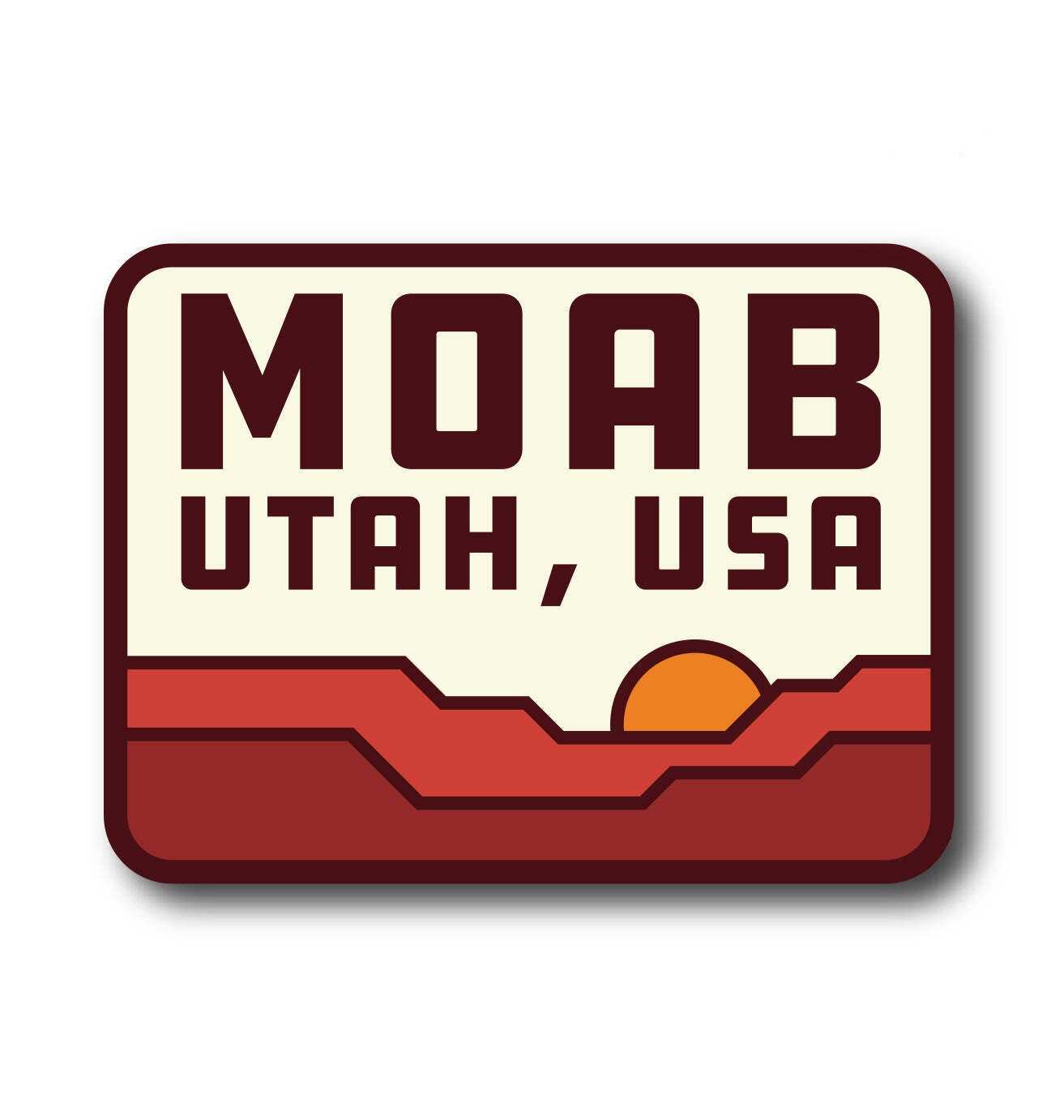 Moab Utah USA Sticker | Simply Moab